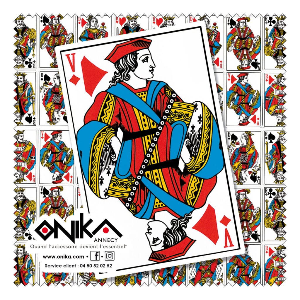 CARTES A JOUER VALET CARREAU - ONIKA