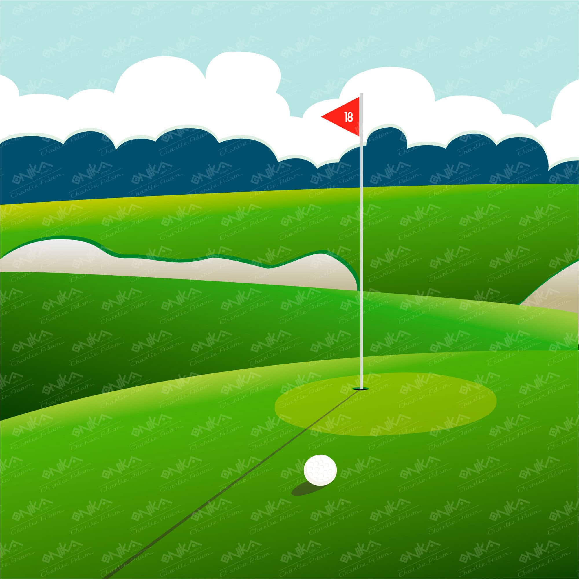 GOLF ABSTRACT - ONIKA
